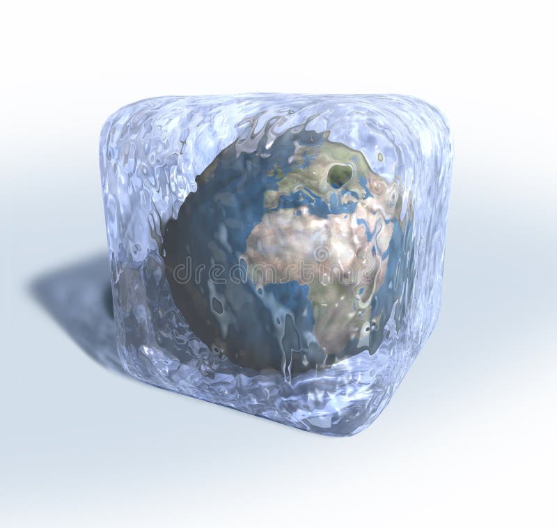 Bevroren Aarde stock illustratie. Illustration of bevriezing - 5273888