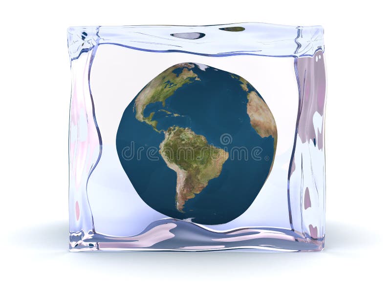 Aarde binnen metaalgebied stock illustratie. Illustration of globaal ...