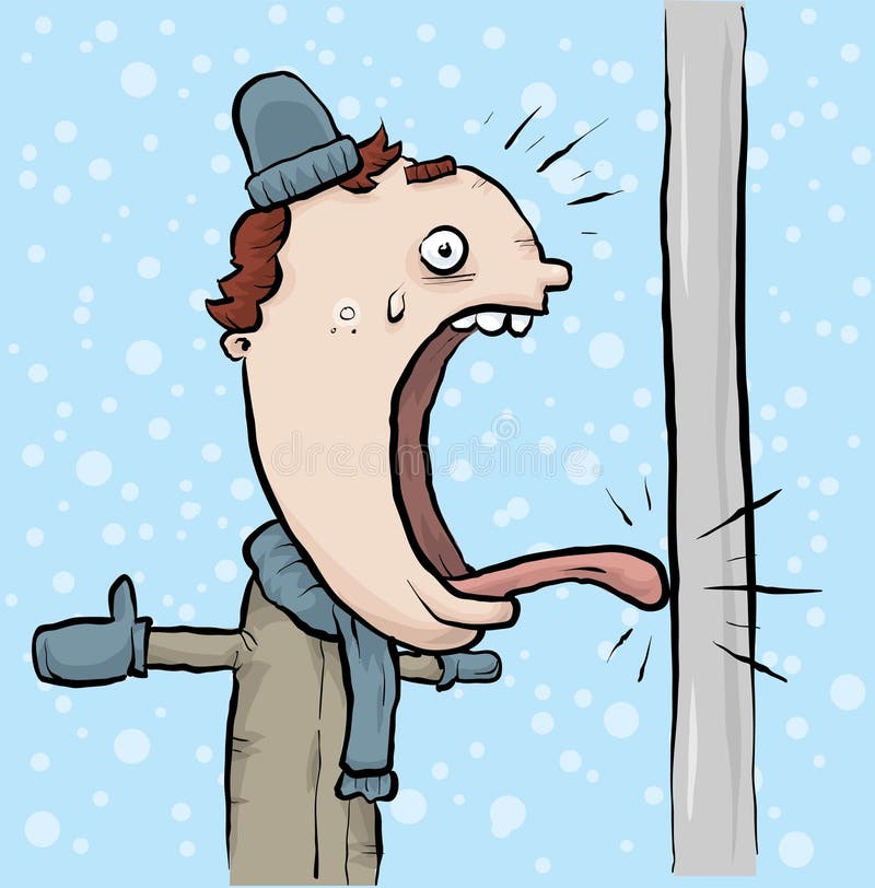 Bevroren mens stock illustratie. Illustration of mannetje - 41560784