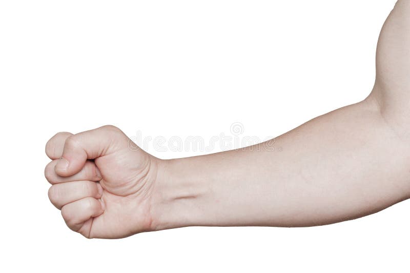 Getrennter Arm Mit Der Faust Stockbild - Bild von weiß, haut: 9378687
