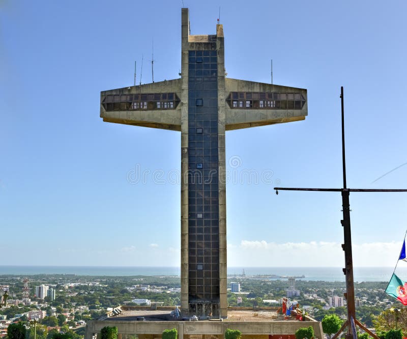 Bewaker Cross in Ponce, Puerto Rico Stock Foto - Image of openlucht ...