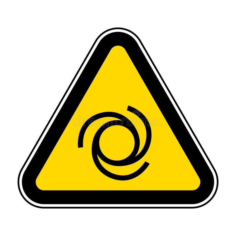 Beware Automatic Start-Up Symbol Sign Isolate on White Background ...