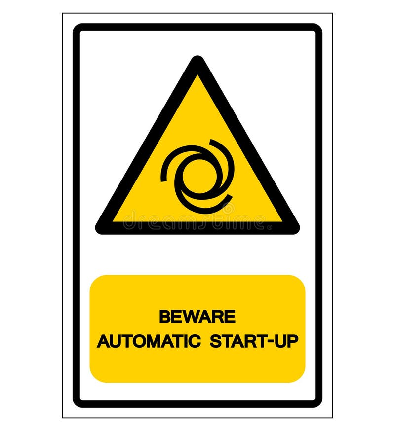 Automatic Start-Up Symbol ,Vector Illustration, Isolate on White ...