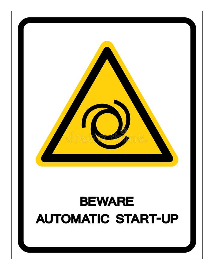 Automatic Start-Up Symbol ,Vector Illustration, Isolate on White ...