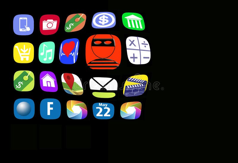 Beware of Bad Apps that Make it To Your Phone Stock Illustration ...