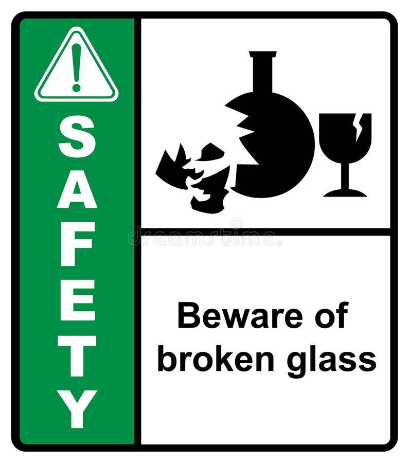 Glassware Safety Symbol Broken
