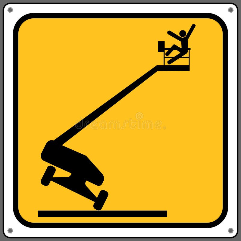 Beware of the Cable Car Lifts in Balance Caution Sign Stock Vector ...