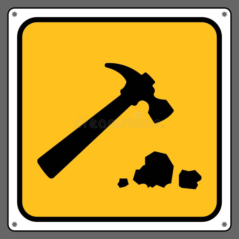 Beware of Concrete Debris Falling on it.sign Caution Stock Illustration ...