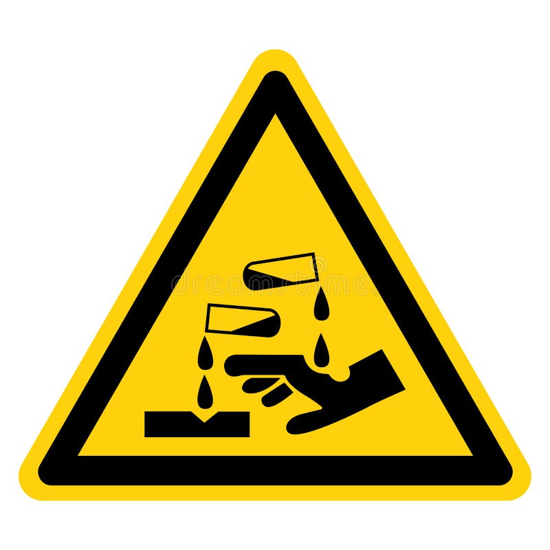 Beware Chemical Spill Symbol Sign ,Vector Illustration, Isolate on White Background Label .EPS10 ...