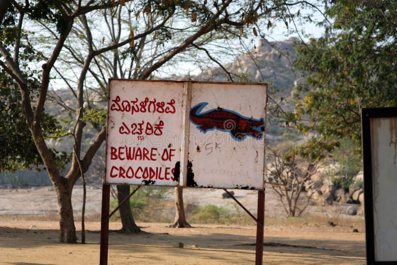 Crocodile Beware Sign Stock Photos - Free & Royalty-Free Stock Photos ...