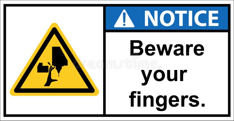 Beware of the Dangers of CNC Machines.,Warning Sign Stock Vector ...