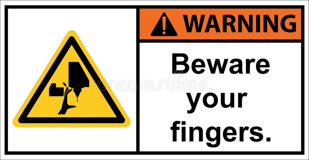Beware of the Dangers of CNC Machines.,Warning Sign Stock Vector ...