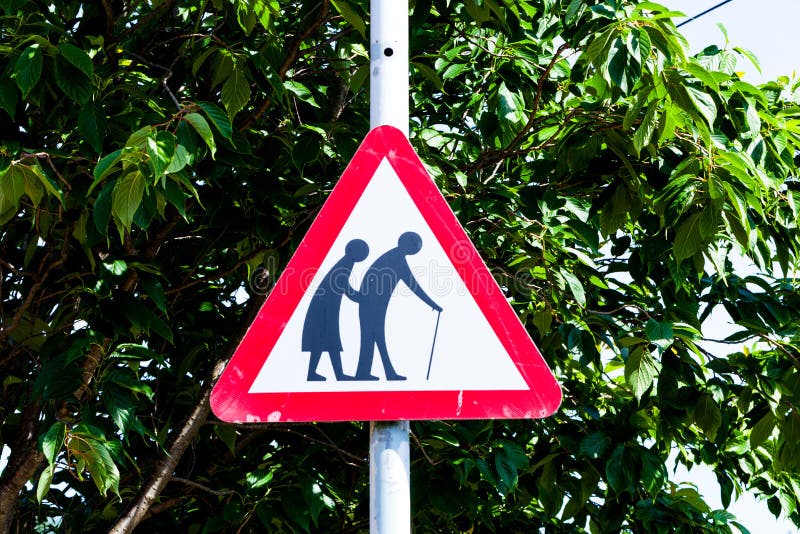 Beware of elderly people stock image. Image of beware - 75987555
