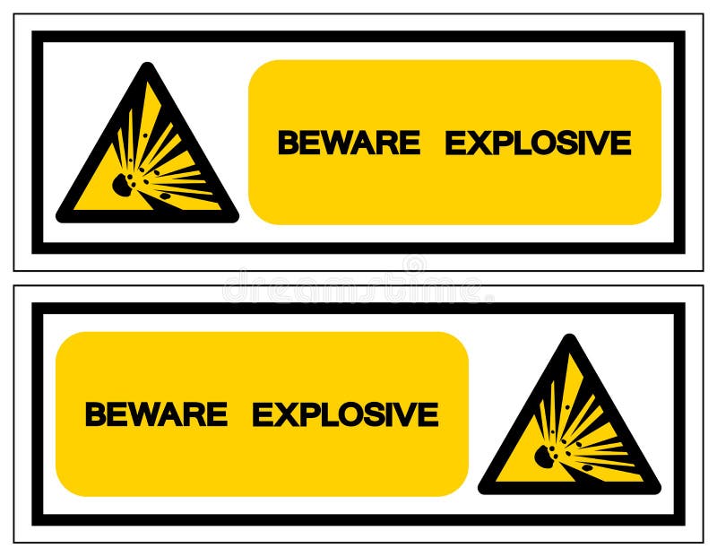 Explosive Symbol Sign, Vector Illustration, Isolate on White Background ... Explosive Symbol Sign, Vector Illustration, Isolate on White Background ...