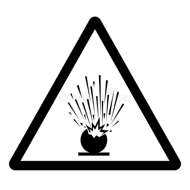 Explosive Sign In Black And White