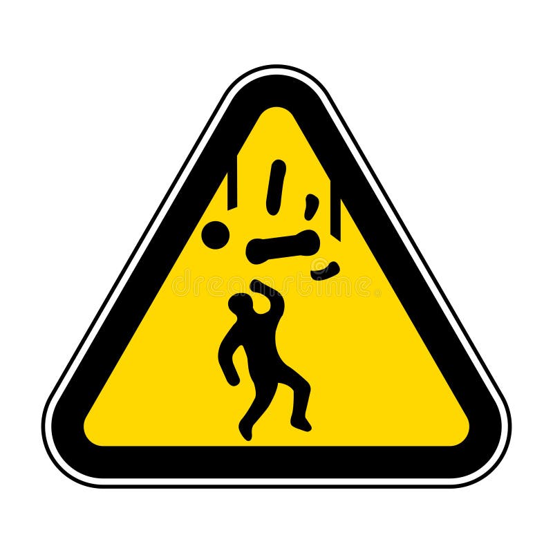 Beware Falling Objects Symbol, Vector Illustration, Isolated on White ... Beware Falling Objects Symbol, Vector Illustration, Isolated on White ...
