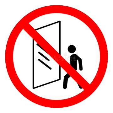 Beware Glass Door Sign Stock Illustrations – 71 Beware Glass Door Sign ...