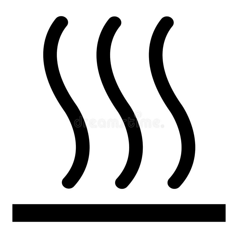 Beware Hot Symbol Sign Isolate on White Background,Vector Illustration ...