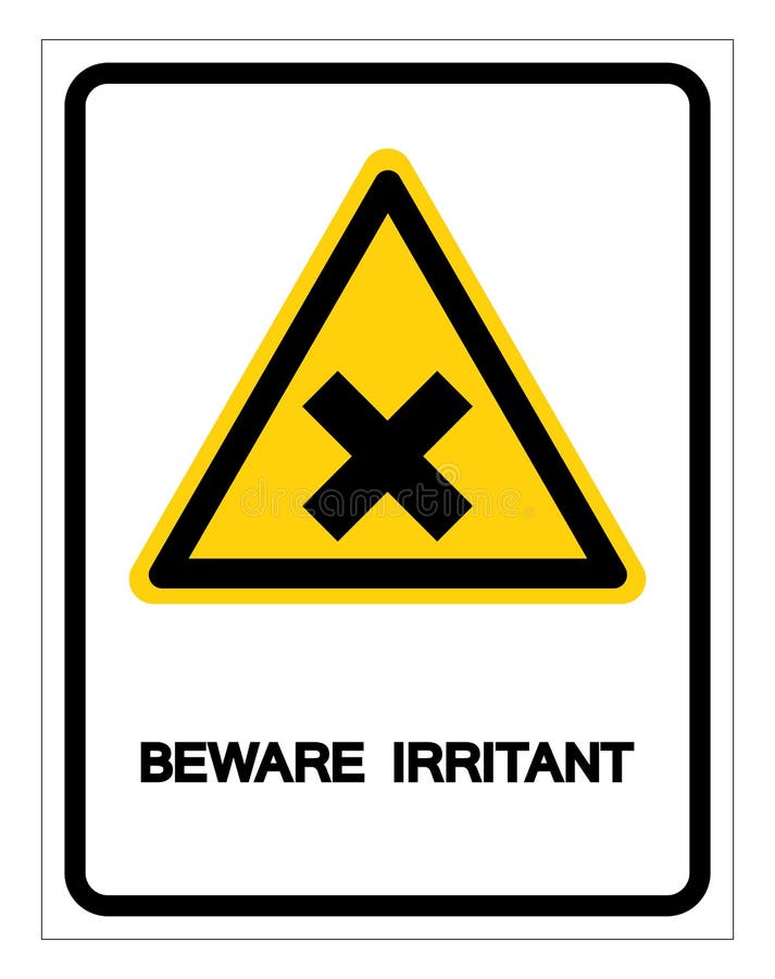 Beware Irritant Symbol Sign, Vector Illustration, Isolate on White ...