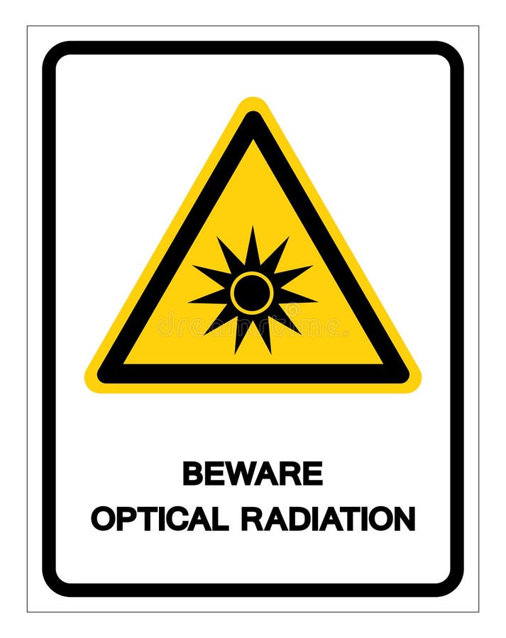 Beware Optical Radiation Symbol ,Vector Illustration, Isolate on White ...