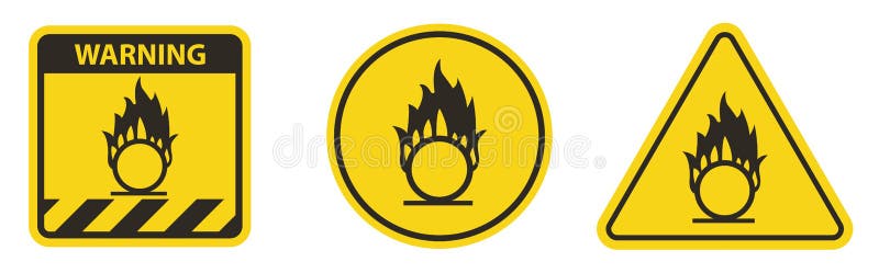 Oxidizing Agent Symbol Sign Isolate on White Background,Vector ...