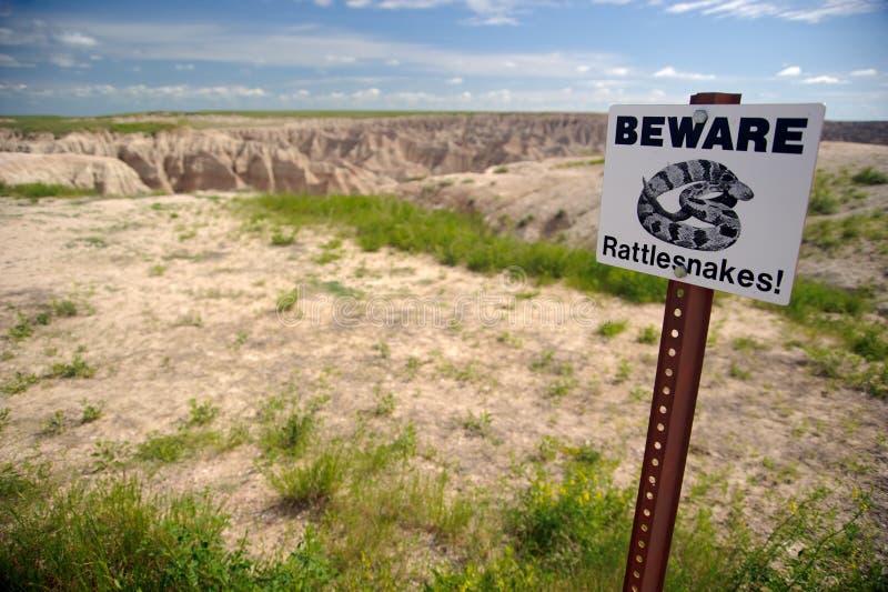Beware rattlesnakes stock image. Image of blue, canyon - 15578259