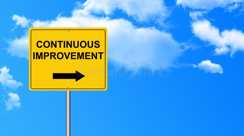 Continuous Improvement, Next Exit Stock Image - Image of green ...