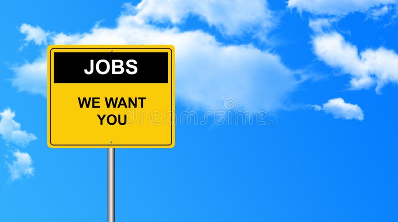 Signpost to new jobs stock photo. Image of full, sign - 2869622
