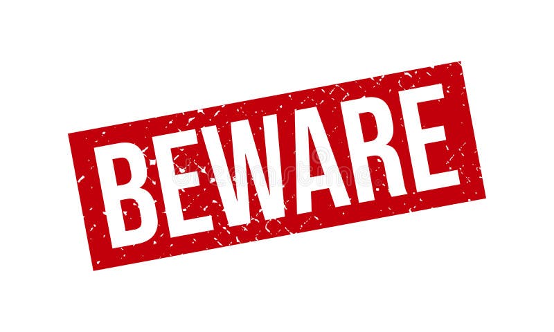 Beware Rubber Stamp. Red Beware Rubber Grunge Stamp Seal Vector ...