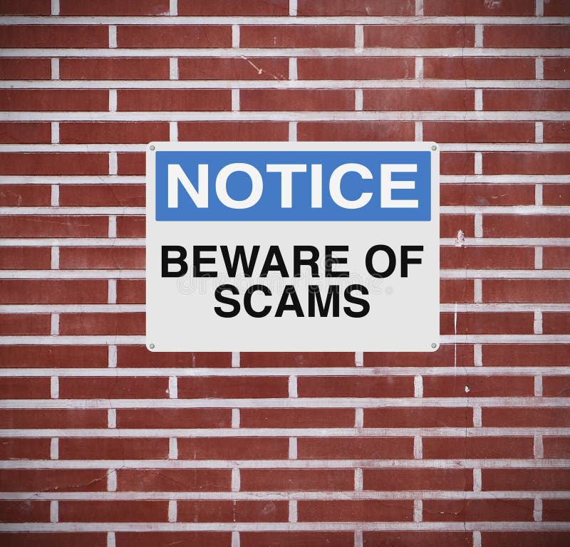 Warning of Scam Alert stock photo. Image of hazard, fraud - 33771536