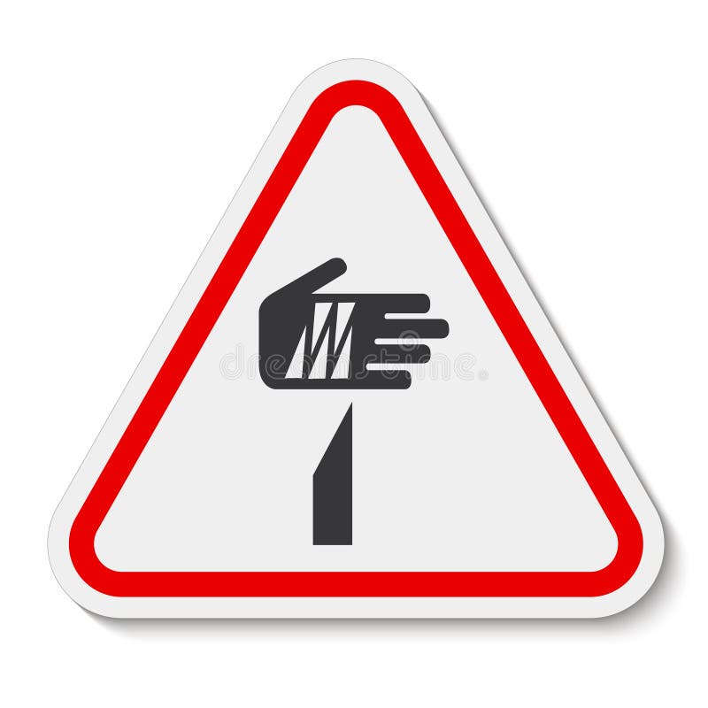 Beware Sharp Elements Symbol Isolate on White Background,Vector ...