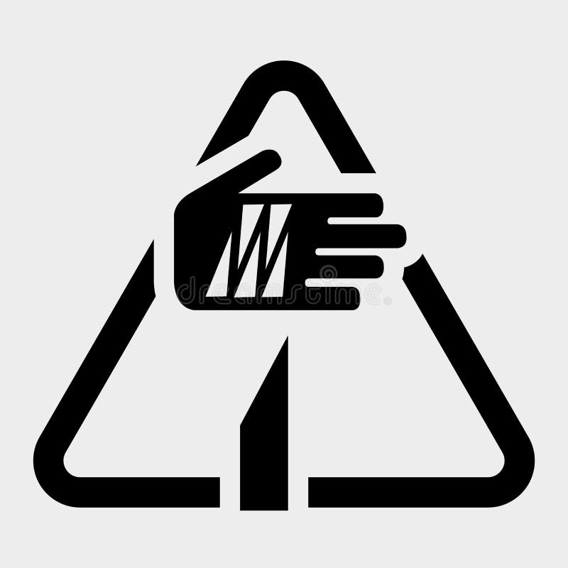 Beware Sharp Elements Symbol Isolate on White Background,Vector ...