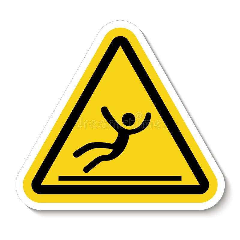 Beware Slippery Surface Symbol Isolate on White Background,Vector ...
