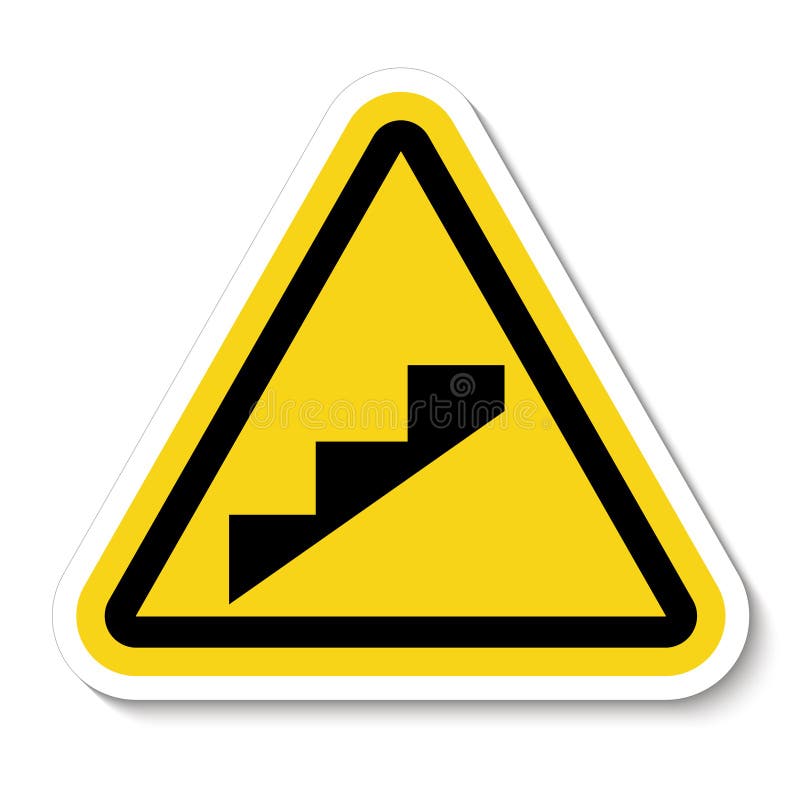 Beware Slope Symbol Sign,Vector Illustration, Isolate On White ...