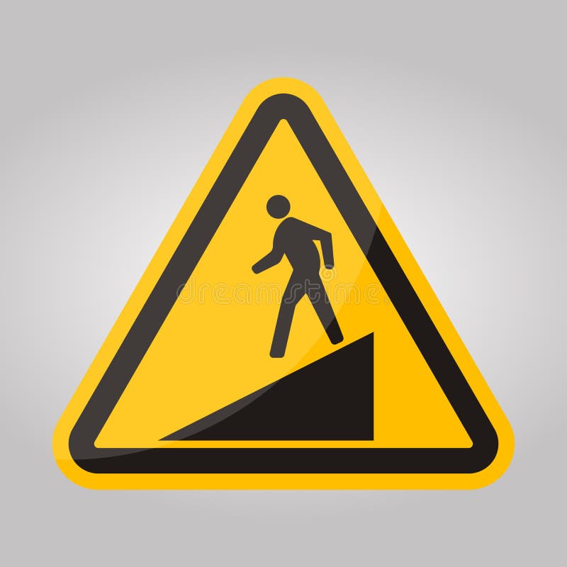 Caution Slope Sign Stock Illustrations – 293 Caution Slope Sign Stock ...