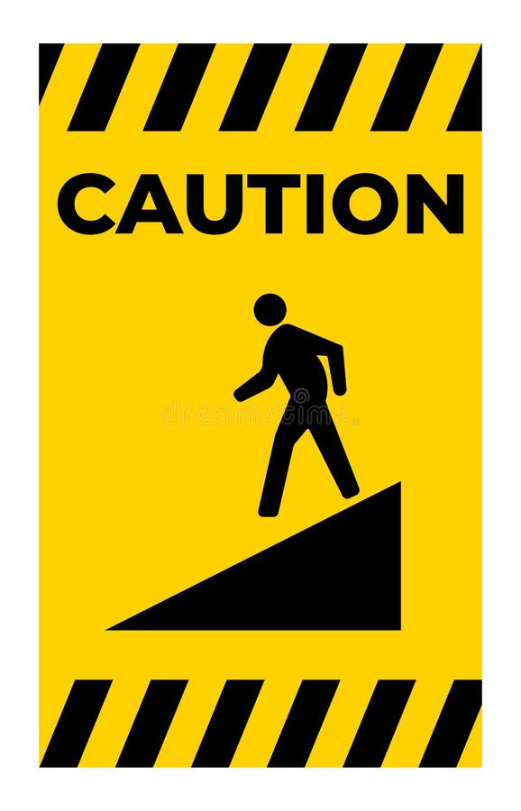 Caution Slope Sign Stock Illustrations – 279 Caution Slope Sign Stock ...