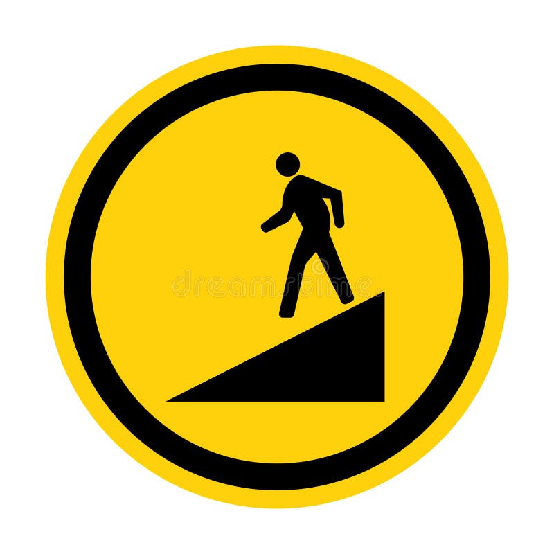 Caution Slope Sign Stock Illustrations – 293 Caution Slope Sign Stock ...