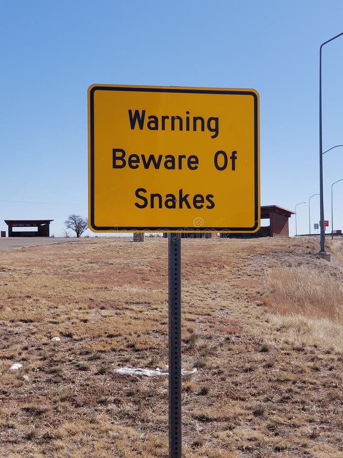 Beware of Snakes stock photo. Image of warning, beware - 523528
