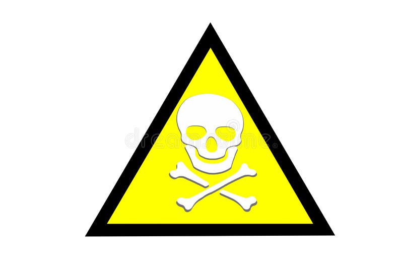 Beware Toxic Material Symbol Sign, Vector Illustration, Isolated on ...