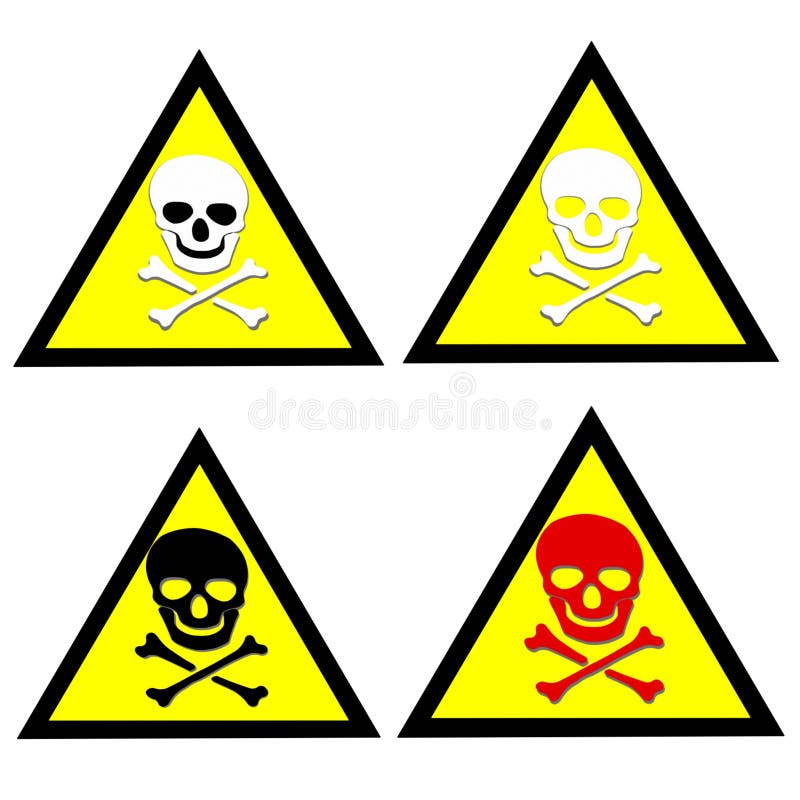 Beware Toxic Material Symbol Sign, Vector Illustration, Isolated on ...
