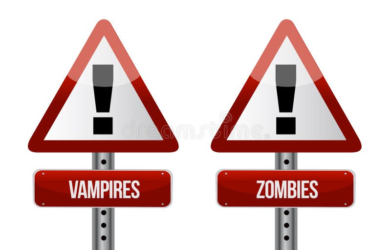Zombie Signs stock vector. Illustration of dead, response - 31725976