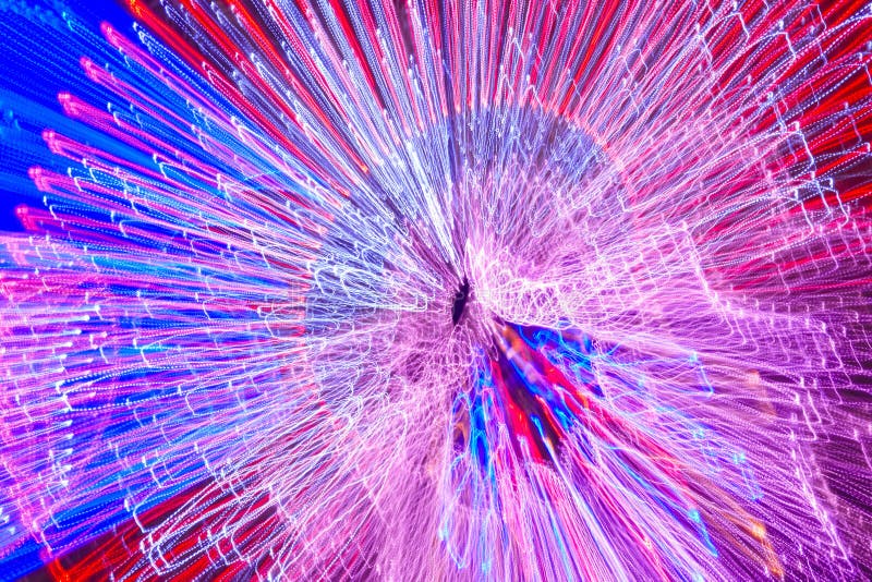 Bewegende Gekleurde Lichtenachtergrond Abstracte Achtergrond ...