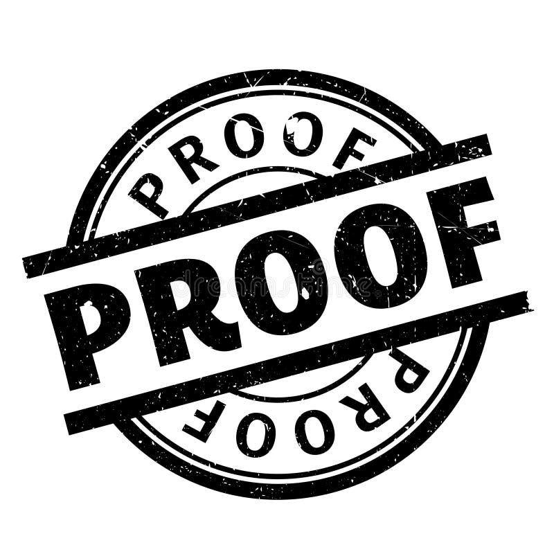 Bewijs rubberzegel stock illustratie. Illustration of feit - 88154587