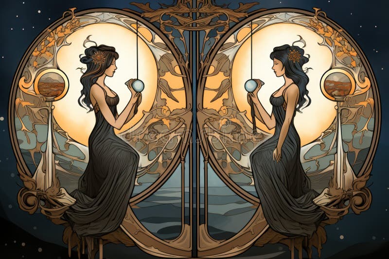 Bewitched Shadow Mirrors - Generative AI Stock Illustration ...