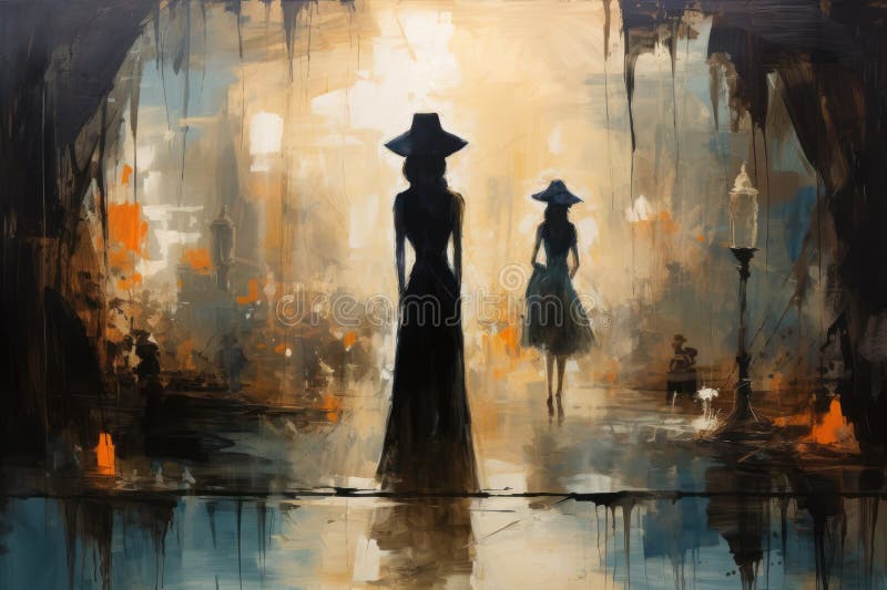 Bewitched Shadow Mirrors - Generative AI Stock Illustration ...