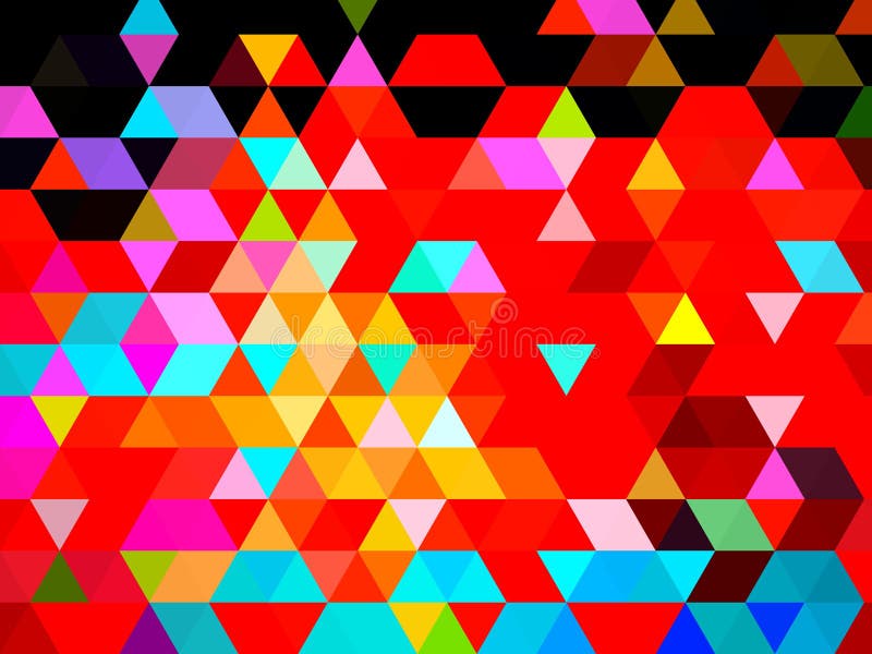A Bewitching Digital Designing Pattern of Triangular Shapes Stock ...