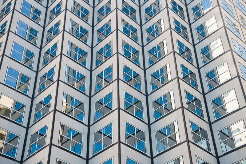 Bewitching Pattern of Windows. Skyscraper Modern City Architecture ...