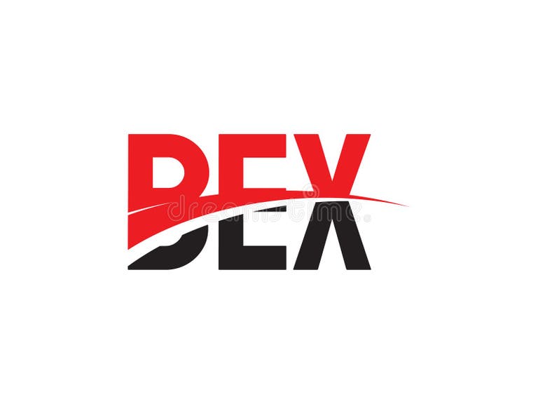 BEX Letter Initial Logo Design Vector Illustration Stock Vector ...