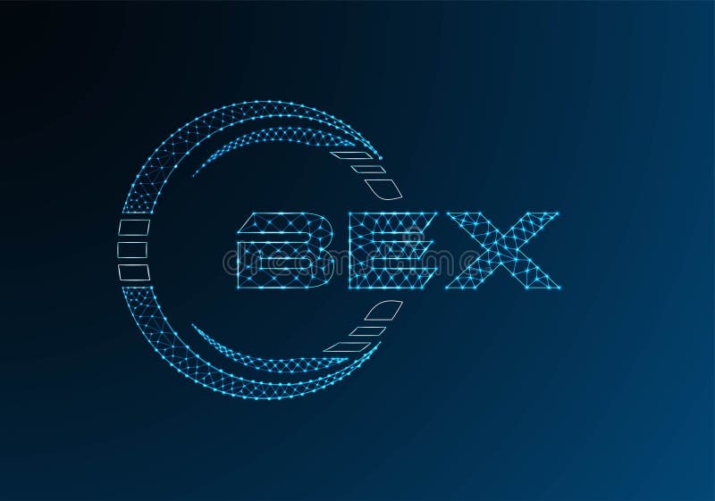 BEX Low Poly Letter Logo Vector Design. BEX Stock Illustration ...