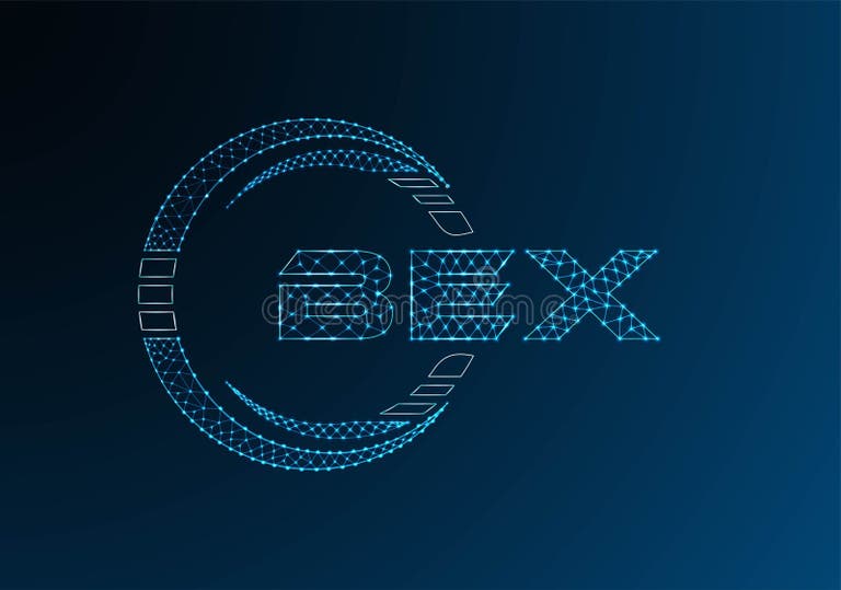 BEX Low Poly Letter Logo Vector Design. BEX Stock Illustration ...